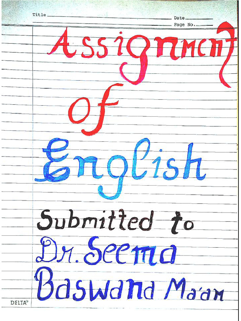 English Assignment 2nd Semester | PDF