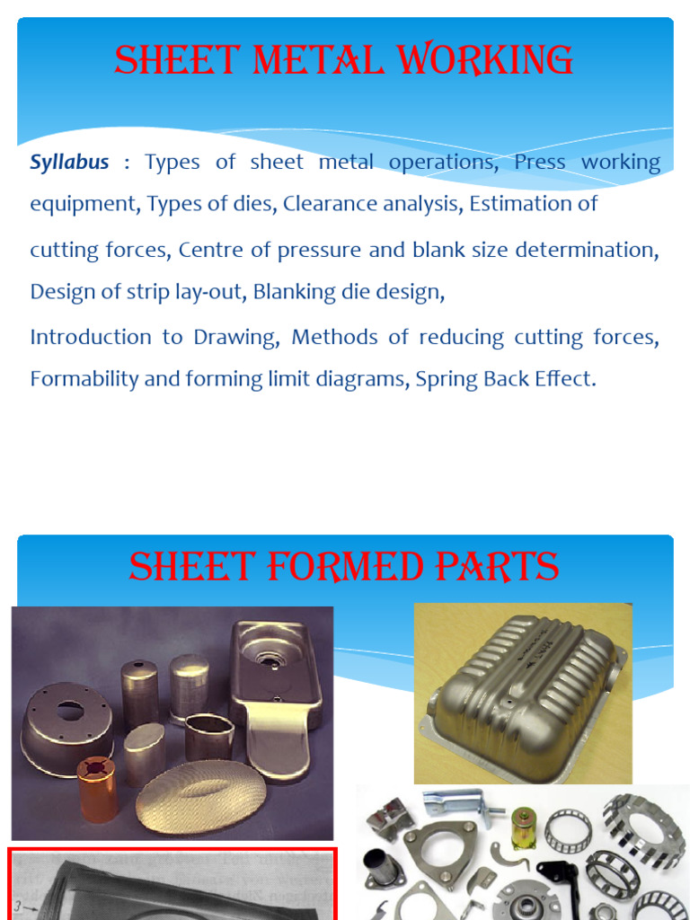 Sheet Metal | PDF