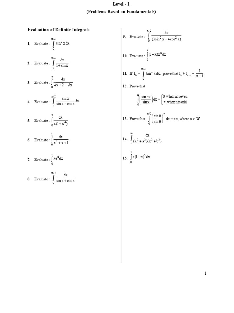 DPP Definite Integration | PDF