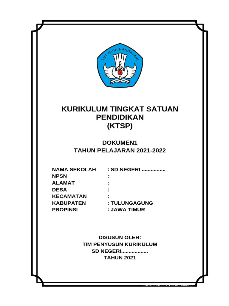 1.cover KTSP 2021-2022 | PDF