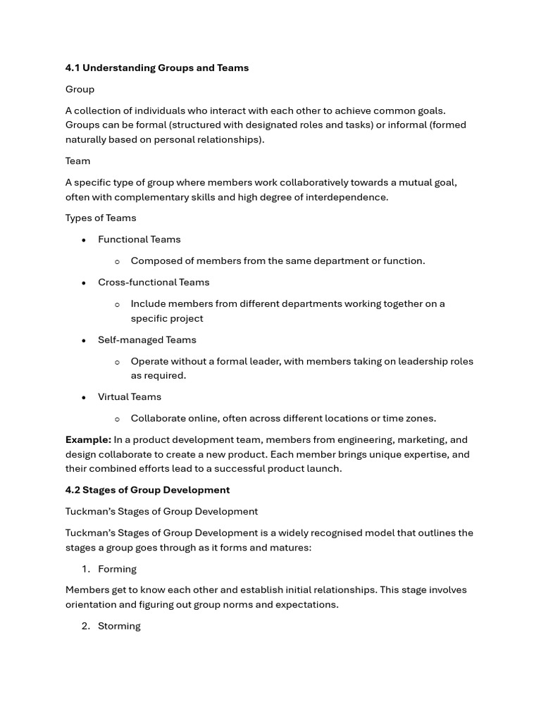 Understanding Group Dynamics and Teams | PDF | Cognition | Social ...