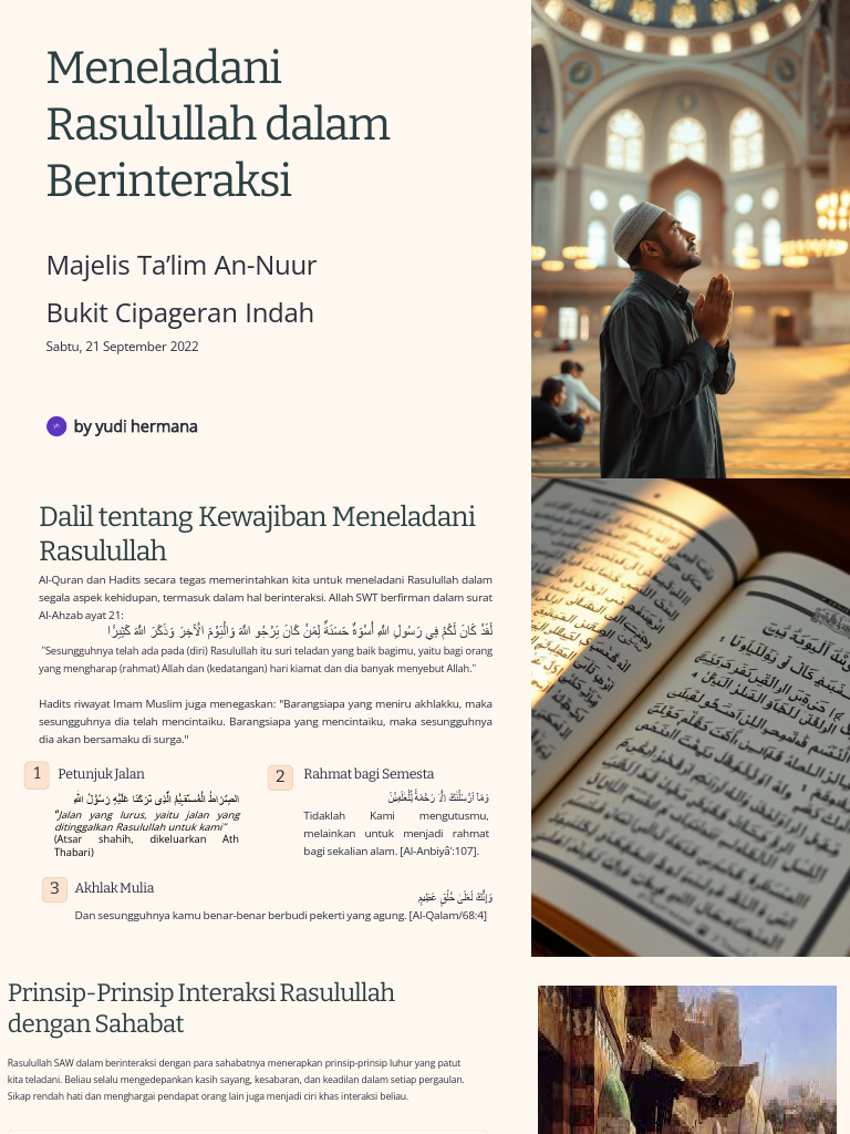 Meneladani Rasulullah Dalam Berinteraksi | PDF