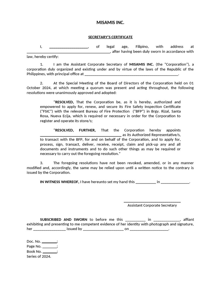 BPI - SC - FSIC Renewal | PDF