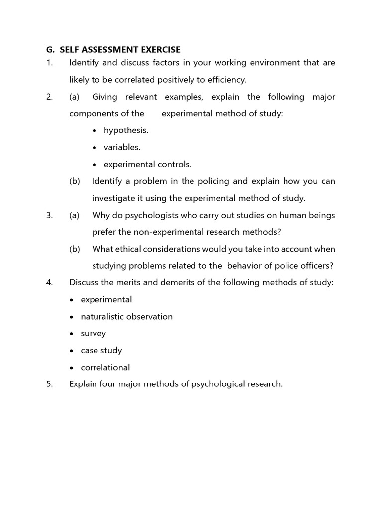 Factors Influencing Research Methods in Psychology | PDF