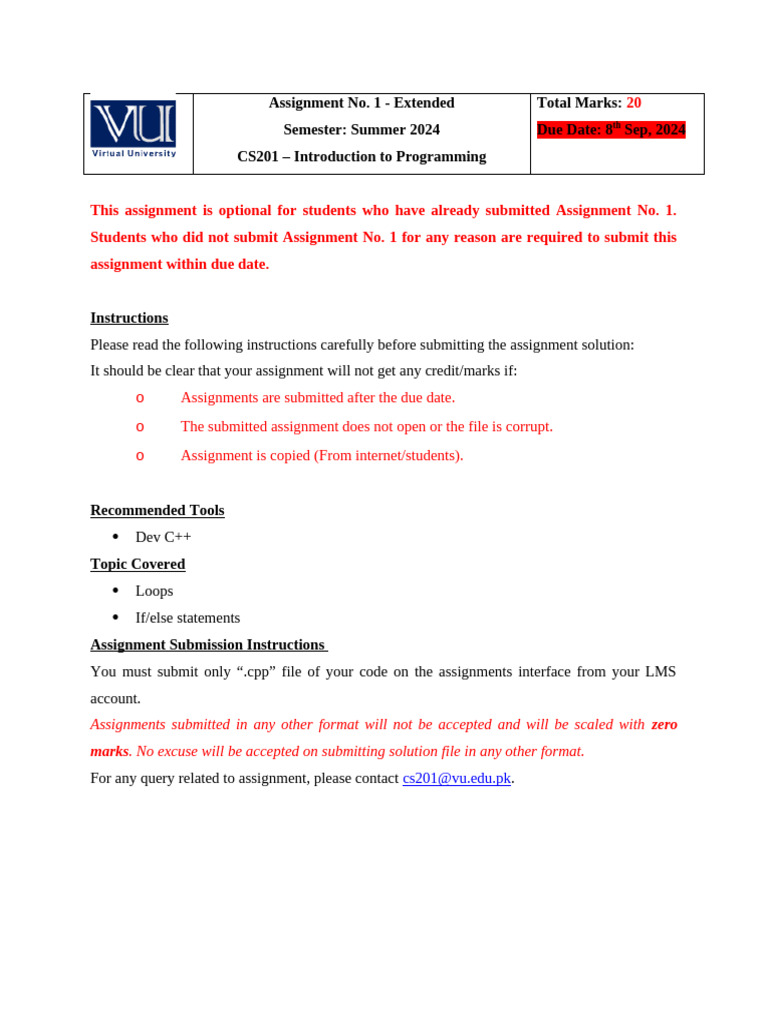 Summer 2024 - CS201 - 2 | PDF