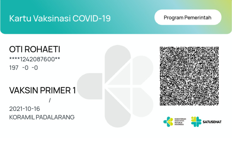 Sertifikat-Vaksin-Dosis 1-Oti-504 | PDF