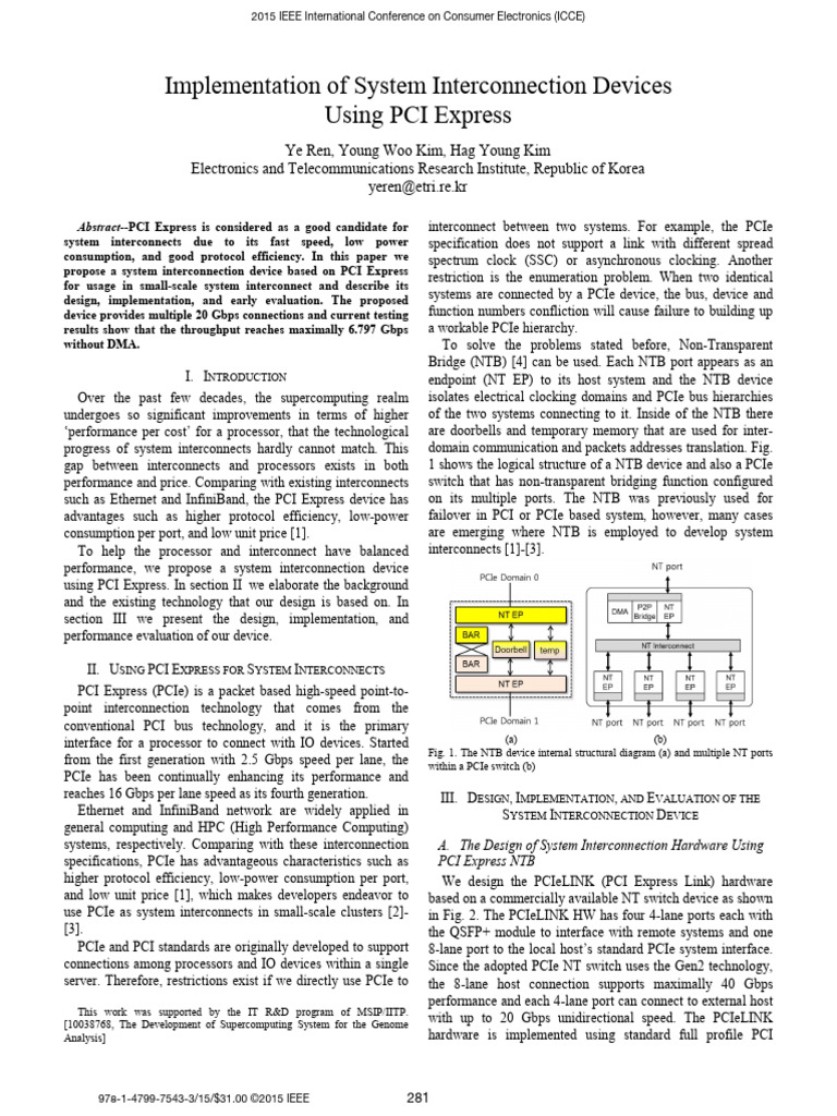 Implementation of System Interconnection Devices | PDF