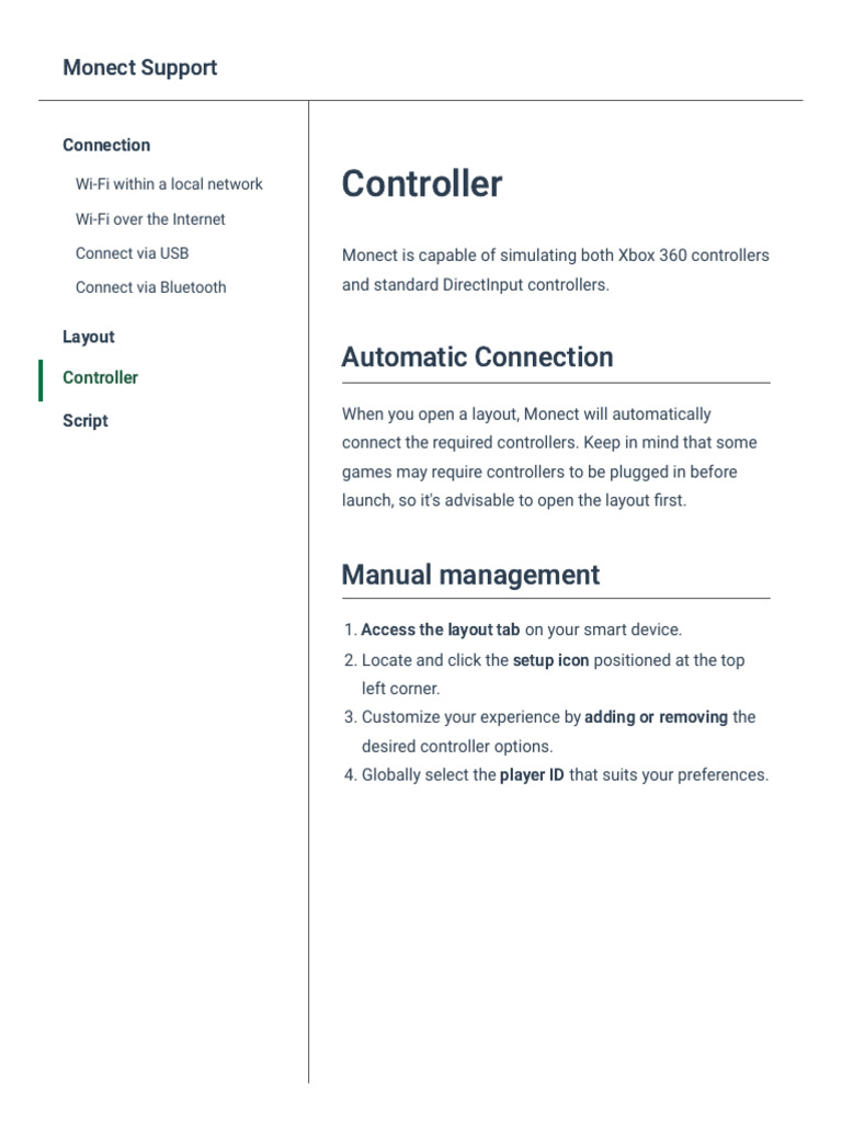 Controller - Monect Support | PDF