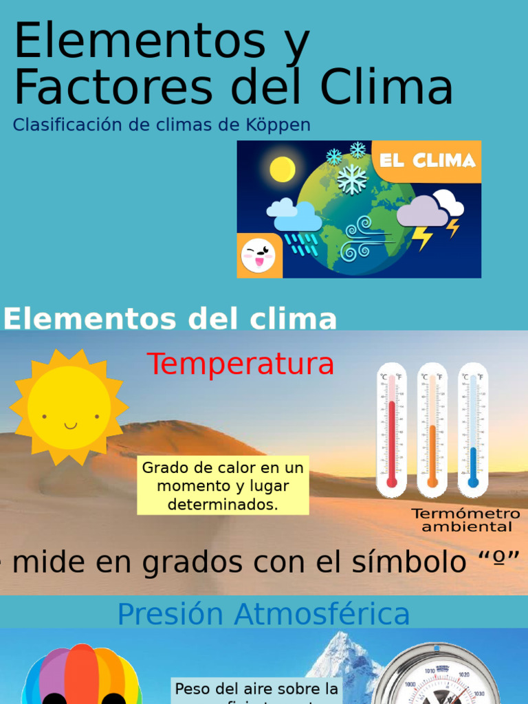 Elementos y Factores Del Clima | PDF