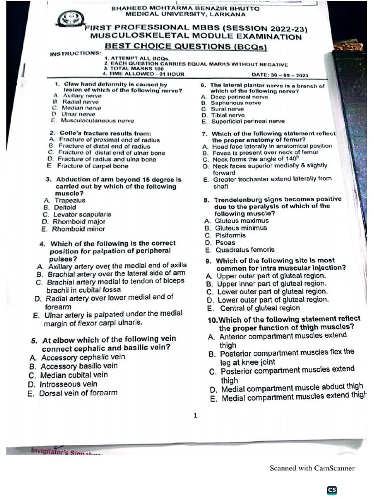 CMC Batch 51 Modules and Proff BCQS and OSPES by MeerMind | PDF