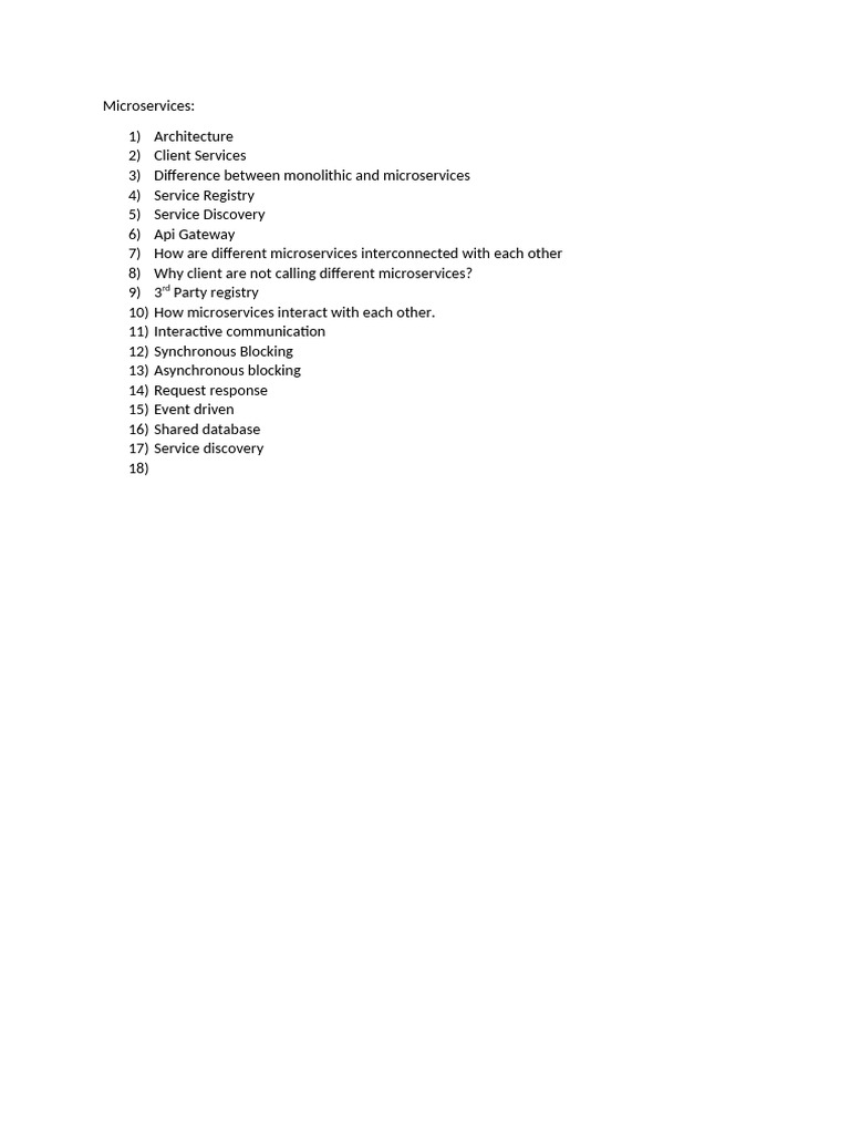Microservices Important Questions Pdf