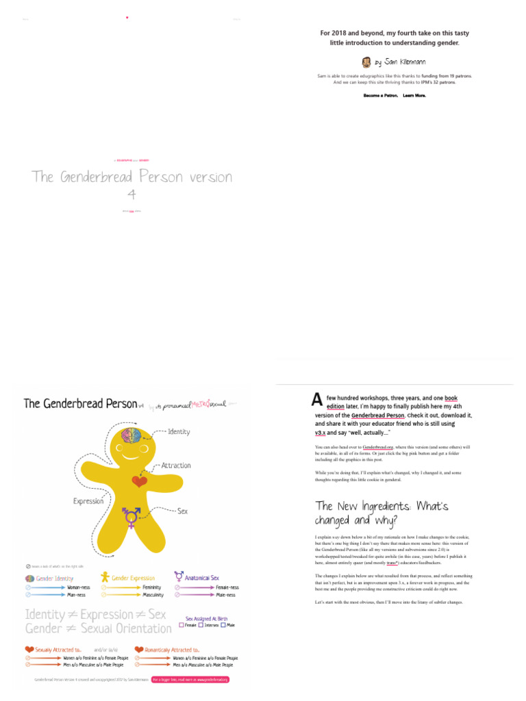The Genderbread Person Version 4 - It's Pronounced Metrosexual | PDF