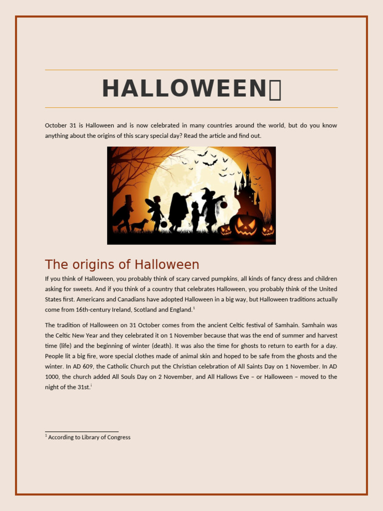 Halloween | PDF