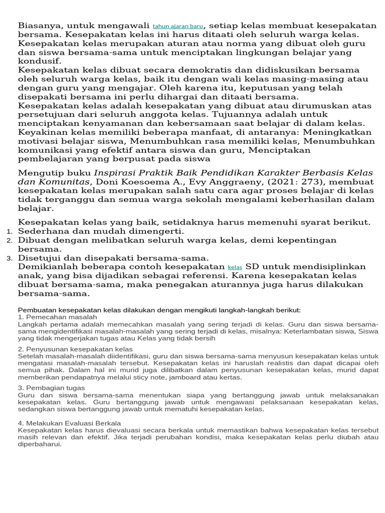 Kesepakatan Jad Piket | PDF