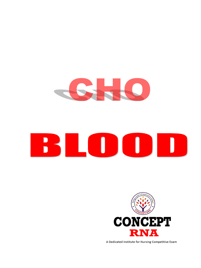 BLOOD - Concept RNA Notes | PDF