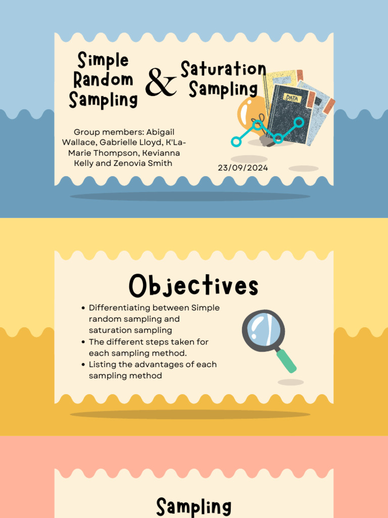 Simple Random Sampling Saturation Sampling Pdf