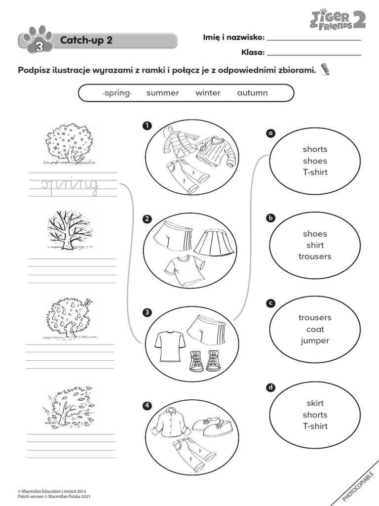 Tiger&Friends 2 - TRF - Unit 3 - Catch-Up 2 | PDF