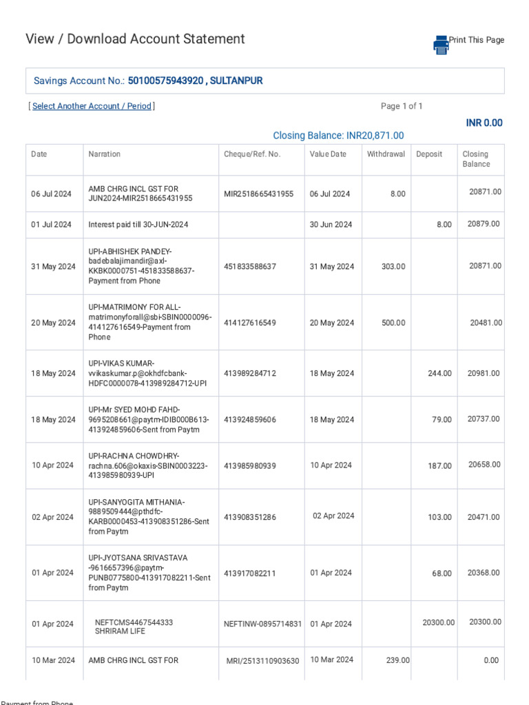 Welcome To HDFC Bank NetBanking | PDF