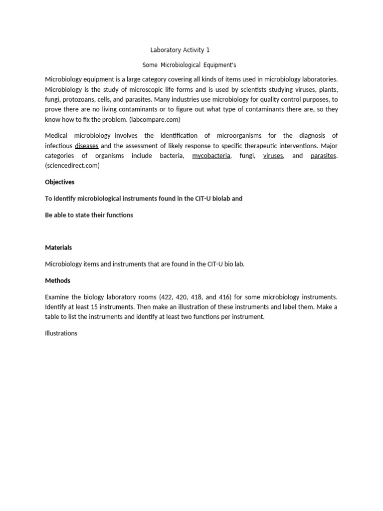 Laboratory Activity 1 | PDF