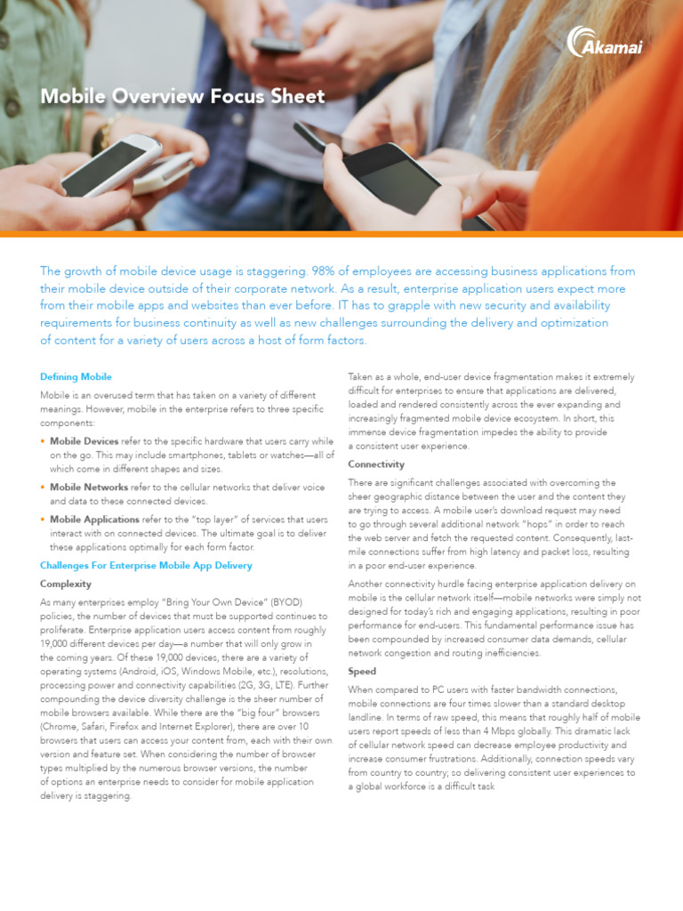 Mobile Overview Focus Sheet - v2 | PDF