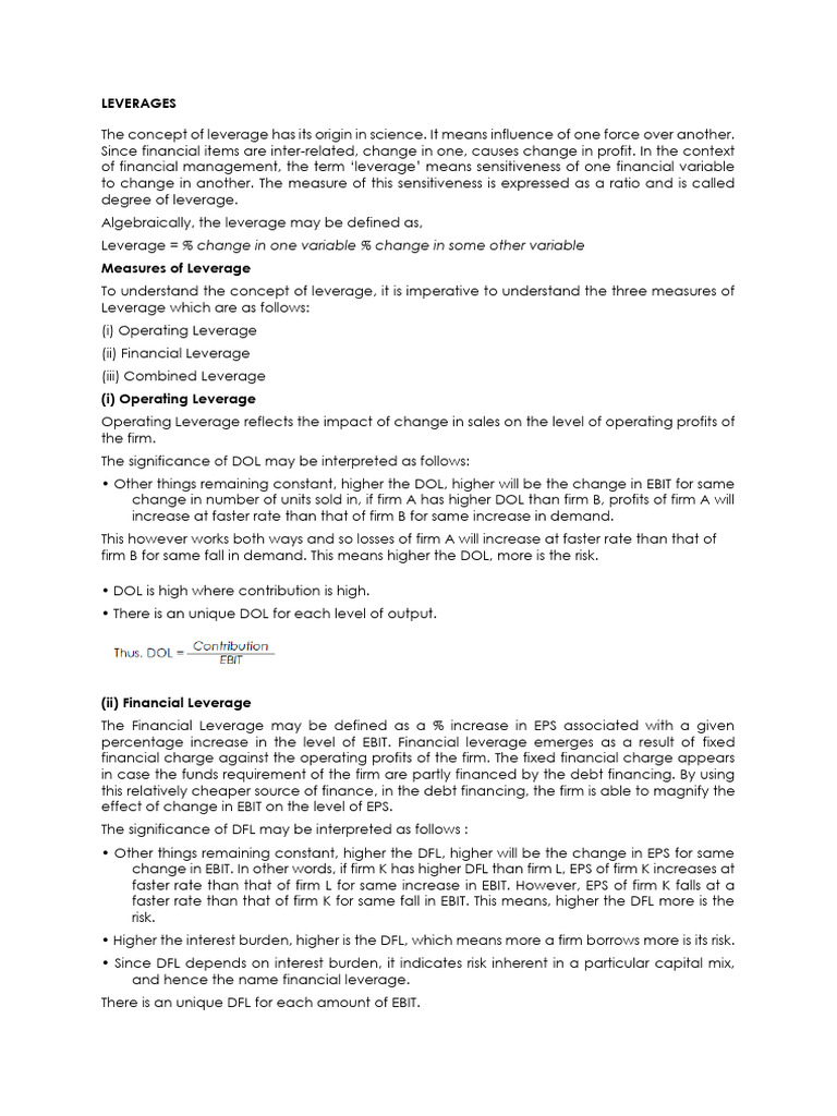 Financial Management - Unit II | PDF
