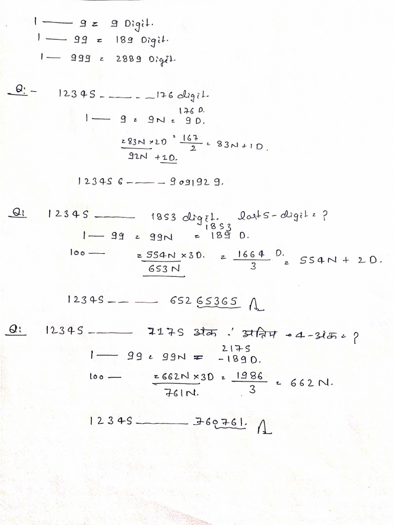 Number System Notes 14-02 | PDF