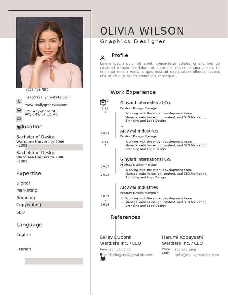 Simple Professional CV Resume | PDF
