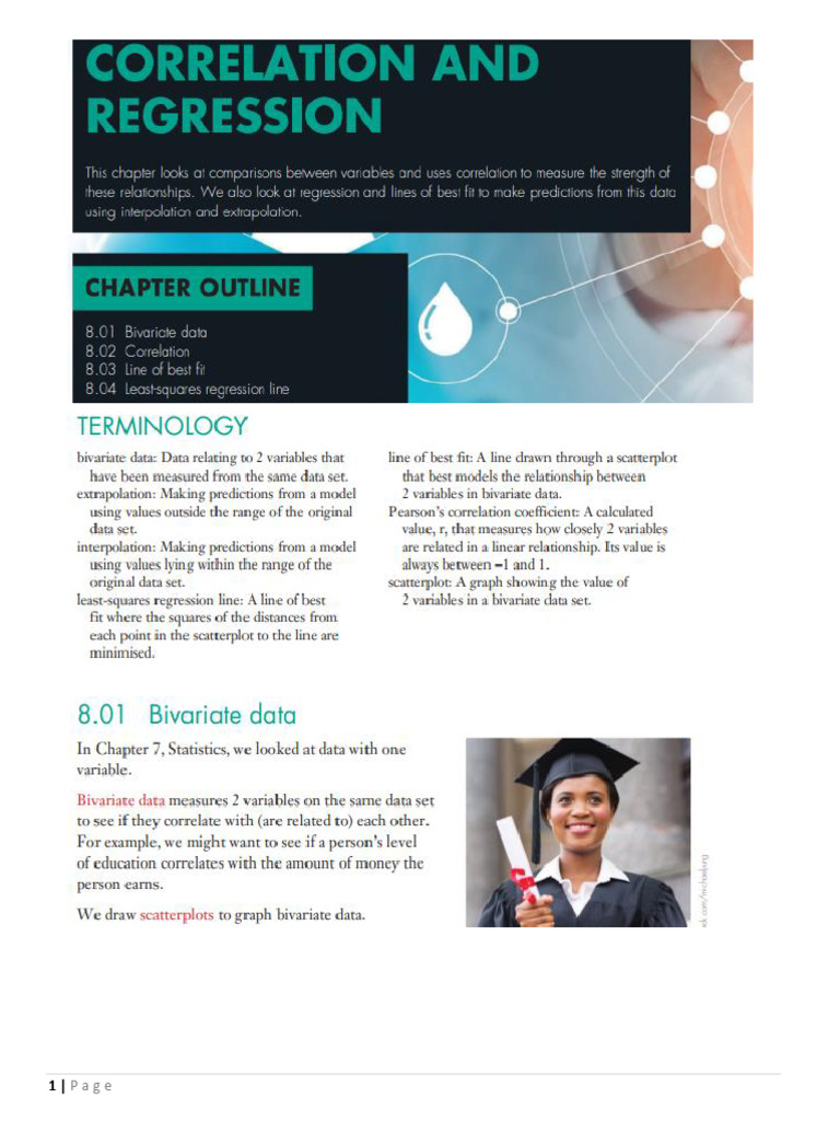 correlation and regression | PDF