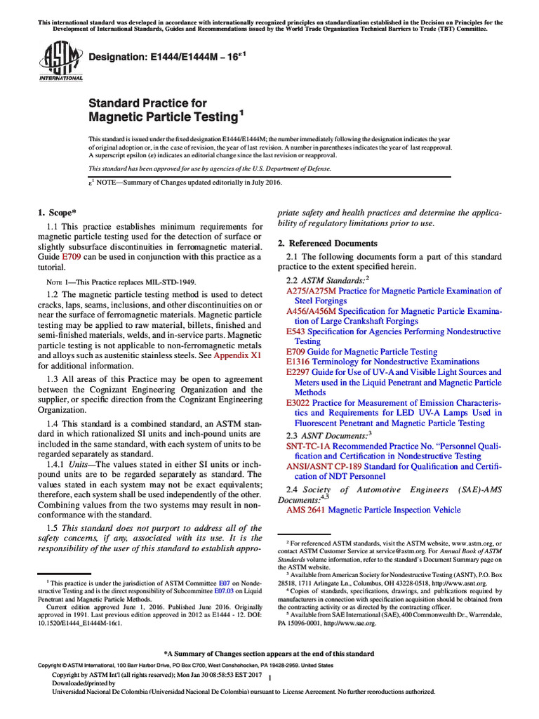 Qdoc.tips Astm e1444 16pdf | PDF