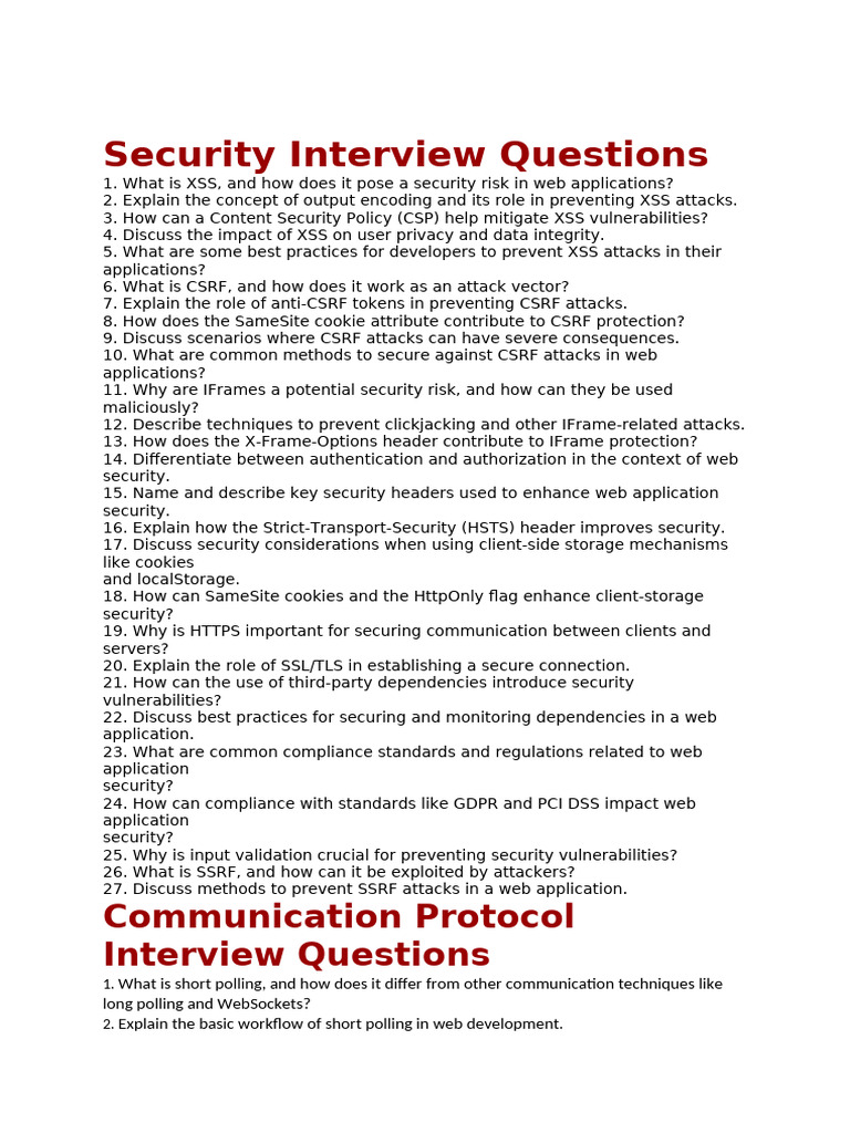 Frontend System Design Interview Questions | PDF
