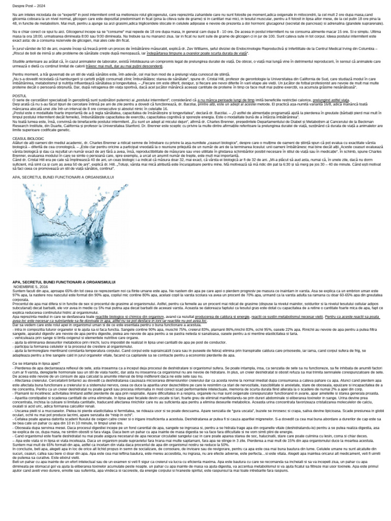 Despre Post 2024 | PDF