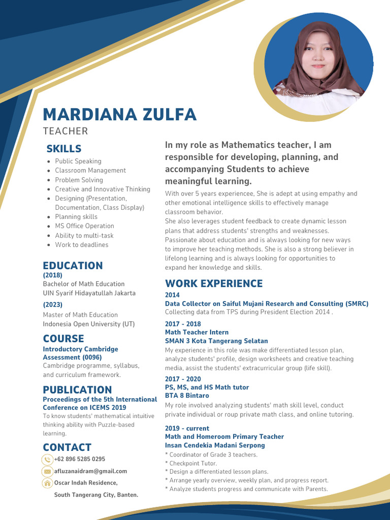 CV Mardiana Zulfa-2 | PDF