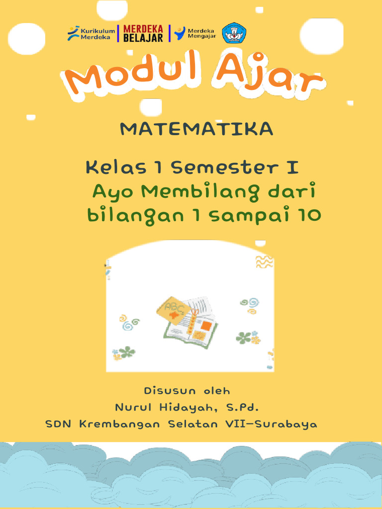 MODUL AJAR Matematika KLS 1 - 2024 SDN Krembsel 7 PDF | PDF