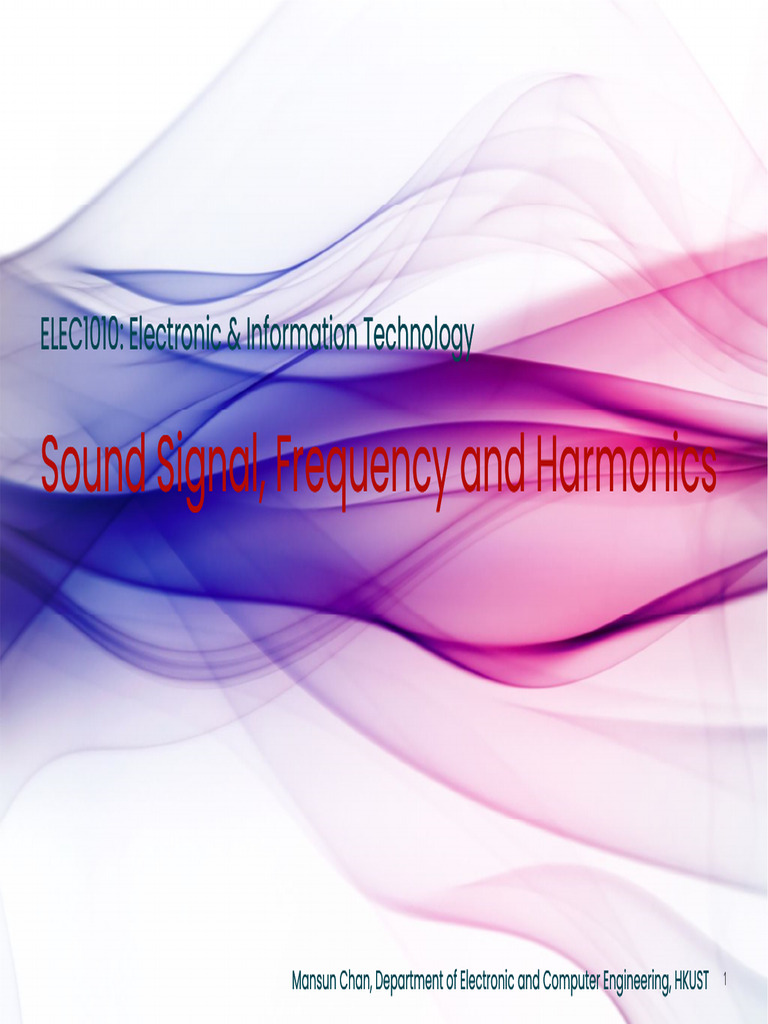 Elec1010 Lecture - 03 | PDF