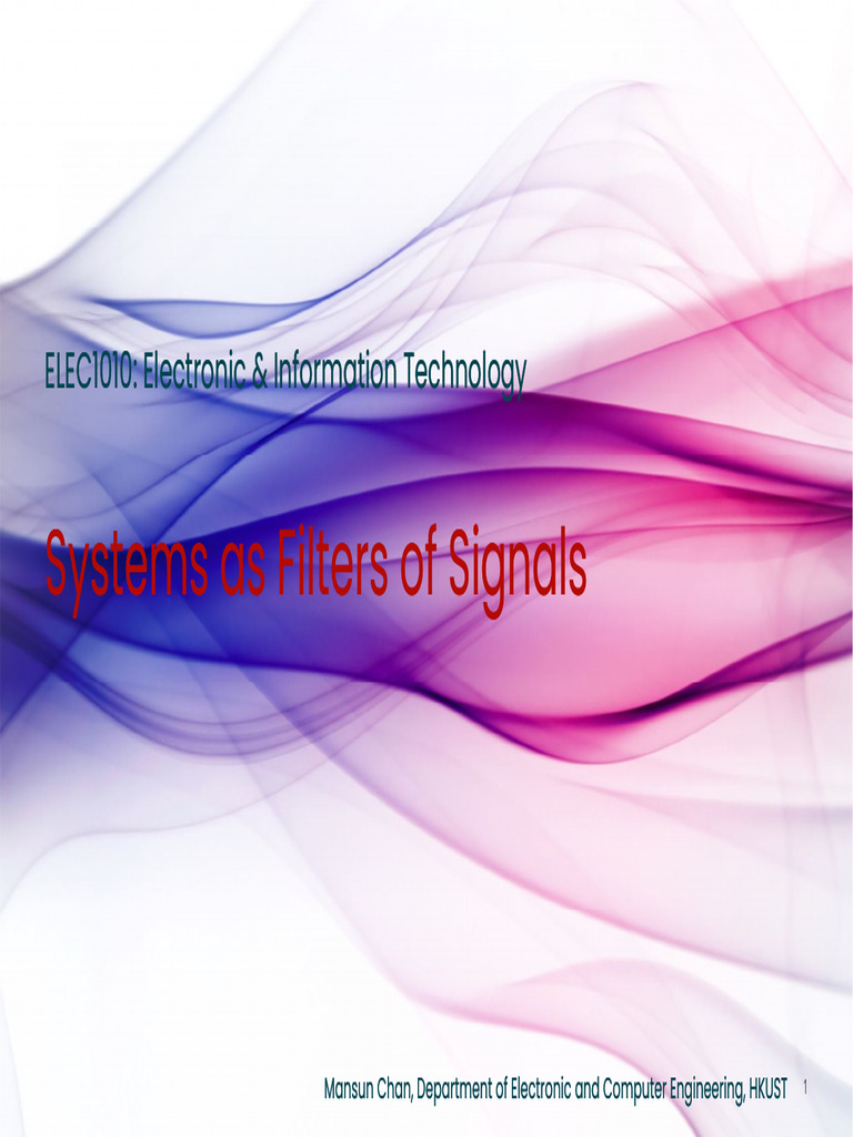 Elec1010 Lecture - 06 | PDF