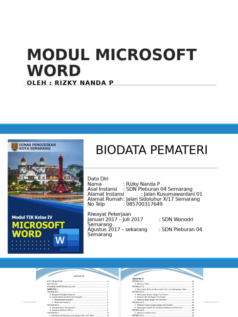 Paparan Modul Word - 13 November 2023 | PDF
