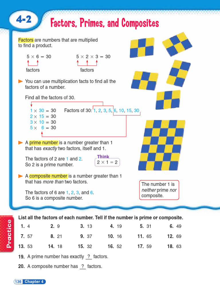 Factors, Primes, and Composites | PDF