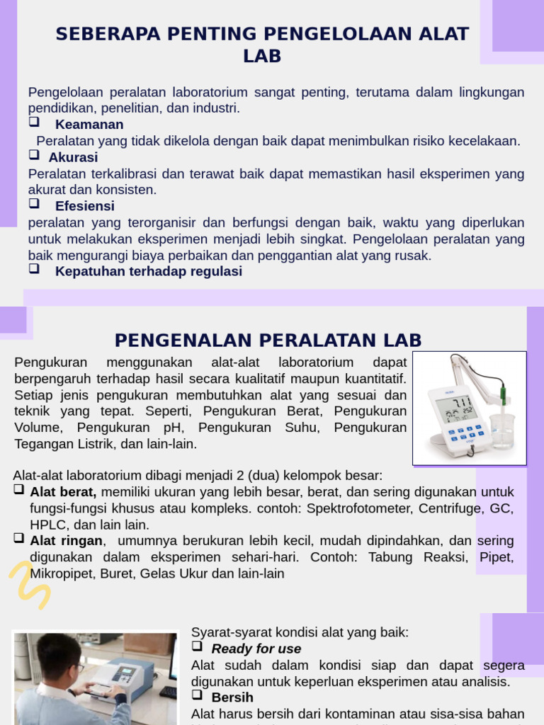 Pengenalan Peralatan Lab | PDF