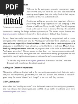 Ambigram Maker Free