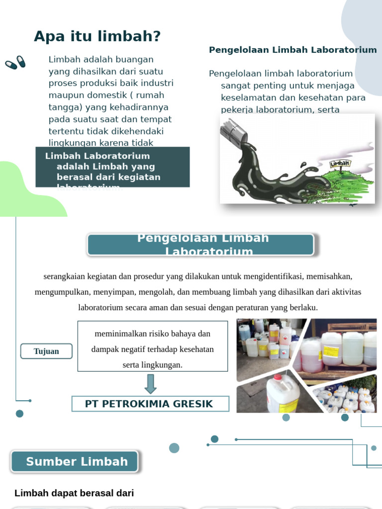 Pengelolaan Limbah Laboratorium | PDF