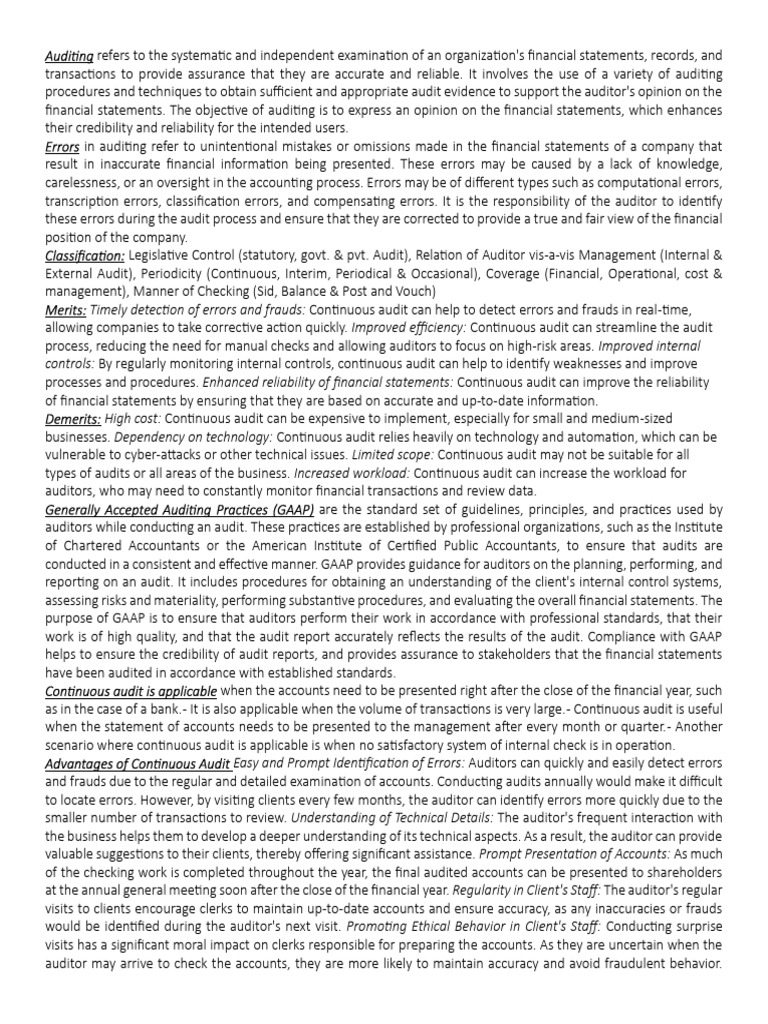 Audit note | PDF