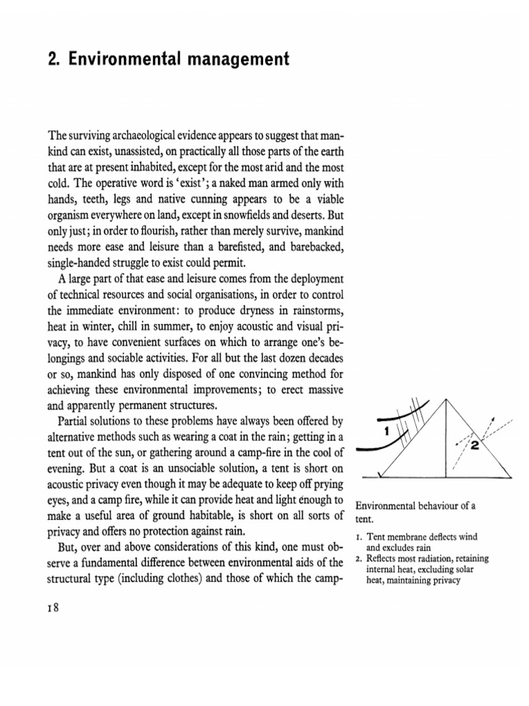 The Architecture of The Well-Tempered Environment - (Chapter 2. Environmental Management) | PDF