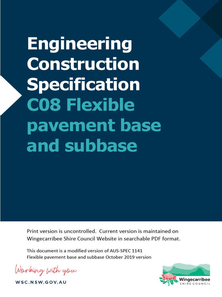 Hillswood Flexible Pavement Specs | PDF | Road Surface | Concrete