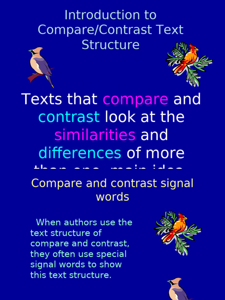 Compare Contrast | PDF
