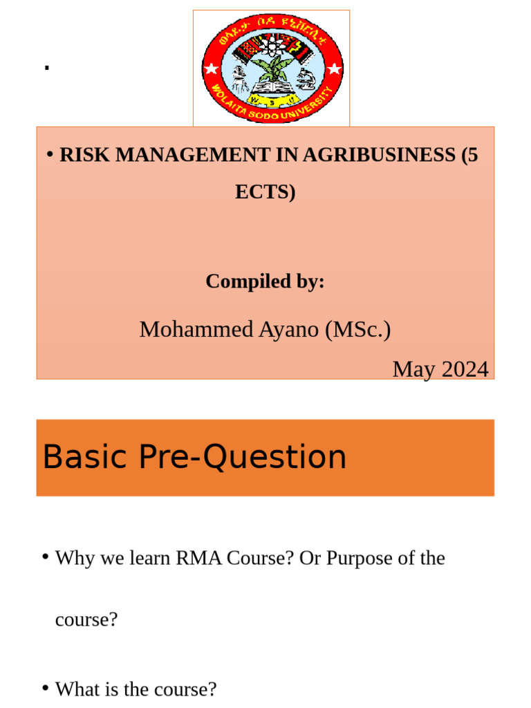 Risk MGT Chap 1-2-3 | PDF