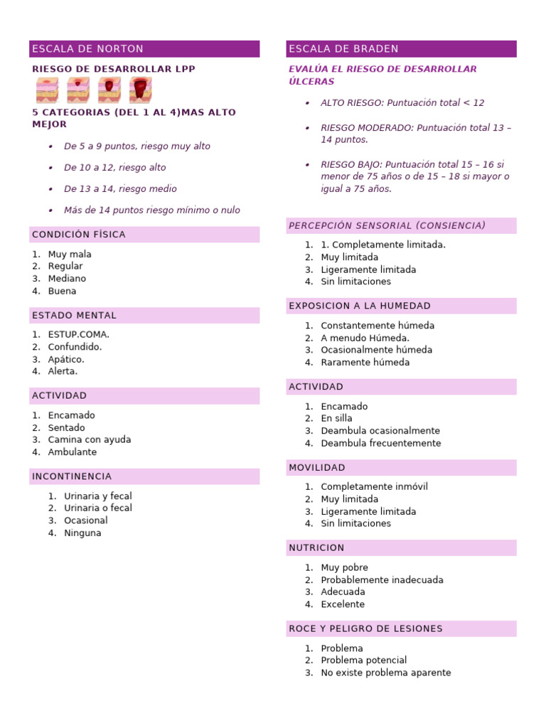 Escala de Norton | PDF