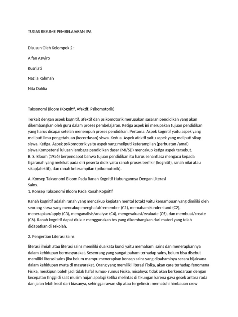 TUGAS RESUME PE-WPS Office | PDF