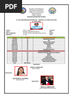 Class Program 2023 2024 | PDF