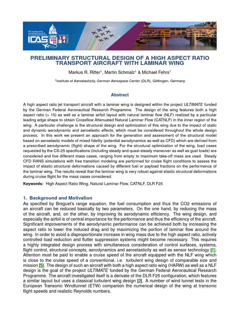 ICAS-2024_Structural_Sizing_DLR_HARW_aircraft | PDF