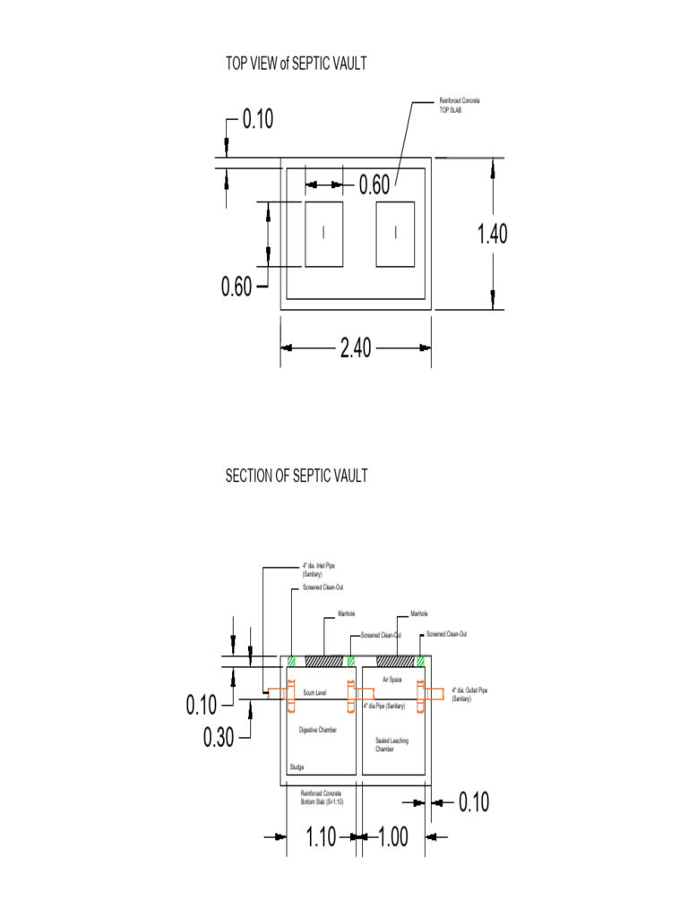 SEPTIC VAULT PLAN-Model | PDF